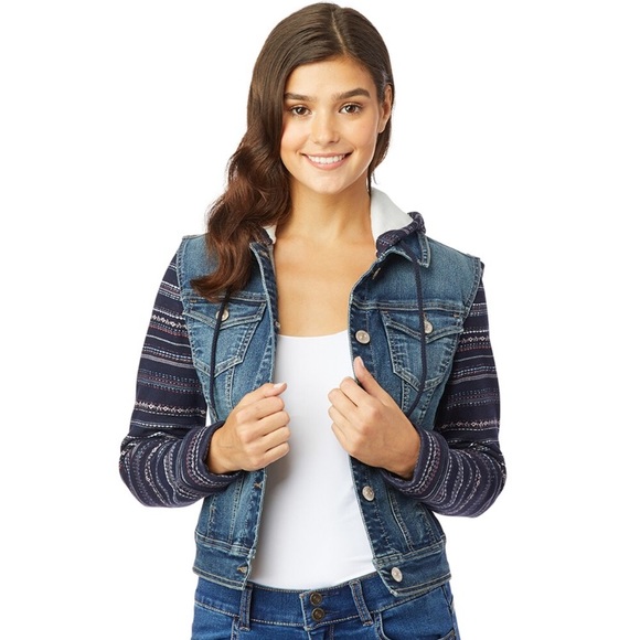 Wallflower | Jackets & Coats | Nwt Knit Sleeve Dreamer Jacket | Poshmark